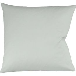 Fleuresse Kissenbezug &raquo;Colours Mako Satin, 100% Baumwolle, mit Rei&szlig;verschluss&laquo; Mako Satin, gl&auml;nzend, glatt, Premium Qualit&auml;t silber Mako-Satin, Mako-