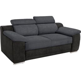 Sit & More sit&more 2-Sitzer &raquo;Xenia&laquo; schwarz Kunstleder SOFTLUX ;Luxus-Microfaser Vintageoptik (100% Polyester);Flachgewebe ( 100% Polyester) B/H/T: 180cm x 94cm