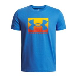 Under Armour Jungen T-Shirt &raquo;UA B BOXED SPORTS UPDATE SS&laquo; Kurzarm, mit Rundhalsausschnitt, aus leichtem, weichem Material orange XS