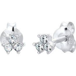 Elli Damen Paar Ohrstecker &raquo;Schmuck Geschenk Silber 925 Ohrringe&laquo; mit Glasstein silber Silber 925 (Sterlingsilber)