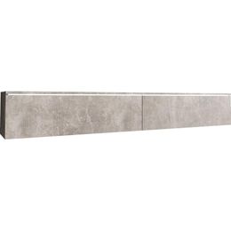 Home Affaire Lowboard &raquo;LOWBOARD VERA, wahlweise mit oder ohne Beleuchtung&laquo; Modernes griffloses TV-Board, 180 cm TV-Schrank, stehend und h&auml;ngend grau B