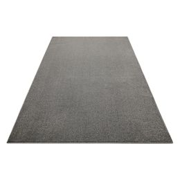 Wecon Home Teppich &raquo;Tim&laquo; rechteckig 12 mm H&ouml;he einfarbig, meliert, modern, pflegeleicht, Wohnzimmer, Schlafzimmer grau Polyester B : 166cm 1 Stk., 