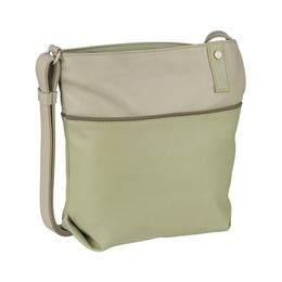 Zwei Umh&auml;ngetasche 'Jana' Damen Gr&ouml;&szlig;e One Size taupe / pastellgr&uuml;n