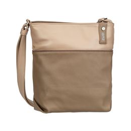 Zwei Umh&auml;ngetasche 'Jana J10' Damen Gr&ouml;&szlig;e One Size beige / cappuccino