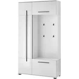 Home Affaire Kompaktgarderobe &raquo;Cantara Flurgarderobe, modern, 2 Farben, 111 cm breit&laquo; vielseitig einsetzbar, unterschiedliche Stauraumm&ouml;glichkeiten 