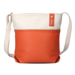 Zwei Umh&auml;ngetasche 'Jana' Damen Gr&ouml;&szlig;e One Size hellbeige / orange