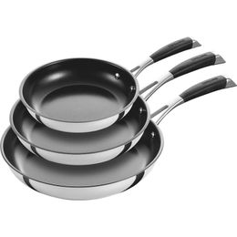 Zwilling Pfannen-Set &raquo;Core&laquo; Edelstahl 18/10 Set, 3 tlg. Keramik-Antihaftbeschichtung, Edelstahl, Stay-Cool-Griff, Induktion Einheitsgr&ouml;&szlig;e