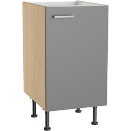 KOCHSTATION Sp&uuml;lenschrank &raquo;KS-Lucy&laquo; Breite 45 cm, mit 1 T&uuml;r, h&ouml;henverstellbare F&uuml;&szlig;e, Soft-Close Eiche hell, B/H/T: 45cm x 87cm x 58,1cm, T&uuml;ren: 1 Stk.