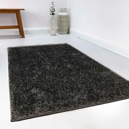 Esprit Hochflor-Teppich &raquo;Swagger Shag ESP-8866&laquo; rechteckig 30 mm H&ouml;he Wohnzimmer, Schlafzimmer, uni, waschbar, Antirutsch, gekettelt grau Polypropylen B : 