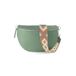Lepelou G&uuml;rteltasche 'JUNA large' Damen Gr&ouml;&szlig;e 30 cm x 19 cm x 9 cm gr&uuml;nmeliert