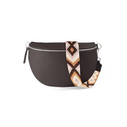 Lepelou G&uuml;rteltasche 'JUNA large' Damen Gr&ouml;&szlig;e 30 cm x 19 cm x 9 cm dunkelbraun