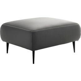 designwerk Hocker &raquo;Forma, zeitloser Desighocker mit aktuellem Fu&szlig;&laquo; in hochwertiger Verarbeitung & tollem Sitzkomfort grau Flachgewebe 100% Polyester;