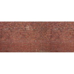 ARCHITECTS PAPER Fototapete &raquo;Red Brick&laquo; Vlies, Wand, Schr&auml;ge rosa Vlies B/L: 6m x 2,5m