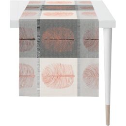 Apelt Tischl&auml;ufer &raquo;Vito, LOFT STYLE&laquo; Jacquardgewebe rot Polyester, Viskose B/L: 44cm x 140cm, 1 Stk., rechteckig