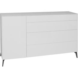 M&auml;usbacher Kommode &raquo;Imola&laquo; 2-Schubladen Kommode grau B/H/T: 169cm x 102cm x 42cm, F&uuml;&szlig;e aus Metall,4 Packst&uuml;cke, 2 Stk., 1 Stk.
