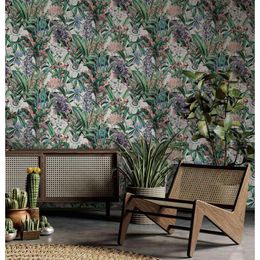 marburg Vliestapete &raquo;Tapete Jungle Style&laquo; floral gepr&auml;gt moderne Vliestapete f&uuml;r Wohnzimmer Schlafzimmer K&uuml;che grau Vlies B/L: 0,53m x 10,05m, Rollen: 1