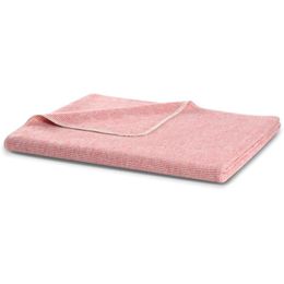 Biederlack Wohndecke &raquo;Pearl&laquo; aus reiner Baumwolle rot Baumwolle B/L: 150cm x 200cm