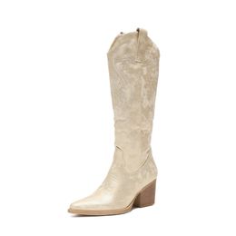 Salinyang Cowboy Boots female size 39 Gold