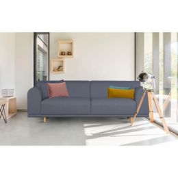 OTTO home 3-Sitzer &raquo;Maroon&laquo; in skandinavischem Design, mit losen Kissen blau Struktur grob ( 100% POLYPROPYLEN;Struktur fein ( 100% Polyester);