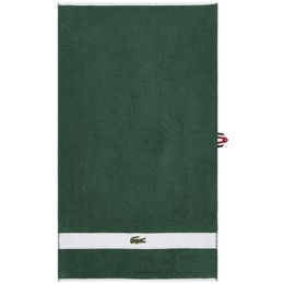 Lacoste Handtuch &raquo;LCASUAL&laquo; mit Label-Applikationen und Bord&uuml;re Frottier, Obermaterial: 100% Baumwolle B/L: 55cmx100cm, 1 Stk., Frottier