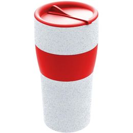 Koziol Thermobecher &raquo;AROMA TO GO XL&laquo; sp&uuml;lmaschinengeeignet, melaminfrei, 700 ml, Made in Germany rot Kunststoff 18cm, 700ml