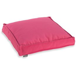 HOCK Stuhlkissen &raquo;Classic Uni Outdoor&laquo; 50/50/5 cm rosa Polyacryl (dralon ) B/L: 50cm x 50cm, 1 Stk.