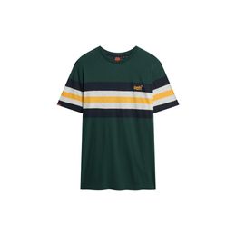 Superdry & Co T-Shirt 'Essentials' Herren Gr&ouml;&szlig;e S marine / gelb / dunkelgr&uuml;n / wei&szlig;meliert