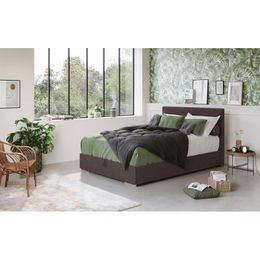 COTTA Boxbett &raquo;Tom mit Bettkasten, Topper und Zierkissen&laquo; Bestseller, Unser Dauertiefpreis schwarz Polyester Struktur soft Polyester 