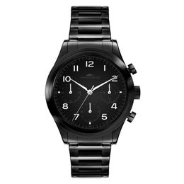 Fynch-Hatton Damen Fynch-Hatton Chronograph Quarzuhr, Armbanduhr, Damenuhr, Edelstahlarmband, analog schwarz Einheitsgr&ouml;&szlig;e