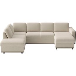 Sit & More sit&more Wohnlandschaft &raquo;Cordoba&laquo; wahlweise mit Schlaffunktion und Bettkasten oder Stauraum 100% Polyester B/H/T: 305cm x 85cm x 212cm, Soft clean, 