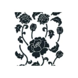 Komar Wandtattoo &raquo;Tiffany - Gr&ouml;&szlig;e 50 x 70 cm&laquo; selbstklebend, Wandsticker schwarz Folie B/H/T: 50cm x 70cm, Blumen