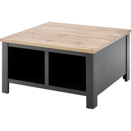 OTTO home Couchtisch &raquo;Westminster, Beistelltisch, Wohnzimmertisch, Sofatisch, Tisch&laquo; Metallgriffe, ausreichend Stauraum, in 2 Farben erh&auml;ltlich grau 