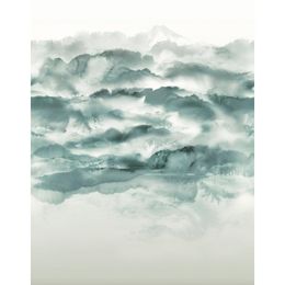 marburg Fototapete &raquo;Horizon&laquo; matt glatt Natur moderne Tapete f&uuml;r Wohnzimmer Schlafzimmer K&uuml;che gr&uuml;n Vlies B/L: 2,65m x 3,4m, Rollen: 1