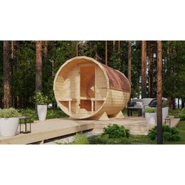 Konifera Fasssauna &raquo;Lathy XL&laquo; Saunaofen mit eingebauter Steuerung 9 kW beige Saunaofen, integrierte Steuerung, 9 kW