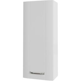H&auml;ngeschrank &raquo;Serie 3006 Badschrank 30cm breit,1 T&uuml;r,2 Glaseinlegeb&ouml;den&laquo; Badezimmer-H&auml;ngeschrank inkl. T&uuml;rd&auml;mpfer, Wandschrank 73 cm hoch wei&szlig; 