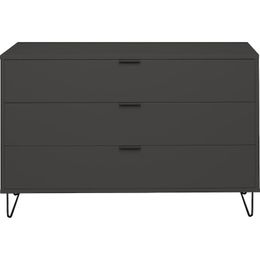 M&auml;usbacher Kommode &raquo;Bonnie&laquo; Kommode mit Drahtgestell grau Holzwerkstoff B/H/T: 119cm x 80cm x 45cm, 3 Stk.