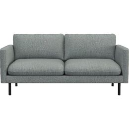 FLEXLUX 3-Sitzer &raquo;Bolzano&laquo; Sitzaufbau mit Kaltschaum & Stahl-Wellen, loose Sitz -& R&uuml;ckenkissen blau 62% Polyester, 17% Cotton, 14% Viscose, 7% Linen 