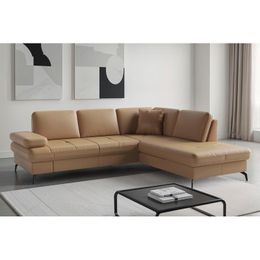 Sit & More sit&more Ecksofa &raquo;Morris Jubi, Ottomane, Breite 238 cm&laquo; mit Armteilfunktion, wahlweise mit Schlaffunktion beige B/H/T: 238cm x 83cm x 202cm, 