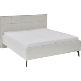 Meise M&ouml;bel meise.m&ouml;bel Polsterbett &raquo;Paulo wahlweise mit Bettkasten, erh&auml;ltlich in den Breiten 160 & 180cm&laquo; wahlweise mit Holz- oder Metallfu&szlig; beige Liegefl&auml;che 