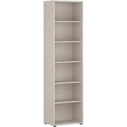 FORTE Regal &raquo;Tempra, Mehrzweckregal schmal, H&ouml;he 197,5 cm, 5 Ablageb&ouml;den&laquo; H&ouml;he ca. 197,5 cm Holzwerkstoff B/H/T: 54cm x 197,5cm x 34,8cm, 6 Stk. 