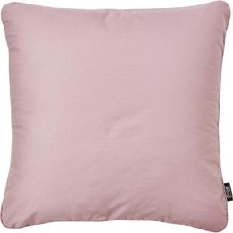 done. Dekokissen &raquo;Uni&laquo; unifarben, Rei&szlig;verschluss, Kissenh&uuml;le ohne F&uuml;llung, 1 St&uuml;ck rosa Baumwolle B/L: 65cm x 65cm, 1 Stk.