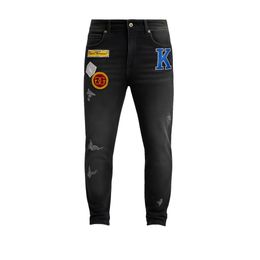 Gianni Kavanagh Jeans male size 31/32 Blue / Dark yellow / Red / Black denim