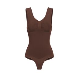 cfab Shapingbody 'Tank Bodysuit Sculpting Shapewear mit String' Damen Gr&ouml;&szlig;e XL braun