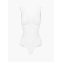 cfab Shapingbody 'Tank Bodysuit Sculpting Shapewear mit String' Damen Gr&ouml;&szlig;e XXL wei&szlig;