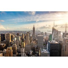 papermoon Fototapete &raquo;New York City Skyline&laquo; glatt bunt Vlies B/L: 5m x 2,8m, Bahnen: 10 Stk.
