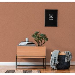 Livingwalls living walls Vliestapete &raquo;Famous Garden einfarbige Tapete Unitapete Struktur-Optik Landhaus&laquo; matt strukturiert Vliestapete einfarbig f&uuml;r Schlafzimmer 
