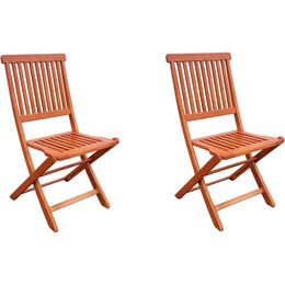 Garden Pleasure Klappstuhl &raquo;ANGWIN&laquo; (Set) 2 Stk.klappbar braun Massivholz B/H/T: 45cm x 90cm x 56cm, 2 Stk.