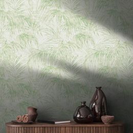 Livingwalls living walls Vliestapete &raquo;Michalsky 6 florale Tapete Mustertapete Bl&auml;tter Blattmuster&laquo; matt strukturiert Vliestapete Blatt-Motiv f&uuml;r Schlafzimmer 