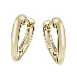 Firetti Damen Paar Creolen &raquo;Schmuck Geschenk Gelbgold 585 Ohrschmuck Ohrringe&laquo; 11,9mm, Gelbgold 585