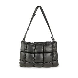 Apple of Eden Schultertasche 'GARDA' gesteppt, perfekter Begleiter f&uuml;r den Alltag Damen Gr&ouml;&szlig;e One Size schwarz